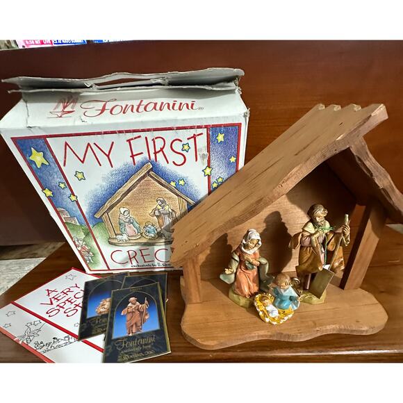 Fontanini | Holiday | Fontanini By Roman My First Creche Nativity Set ...